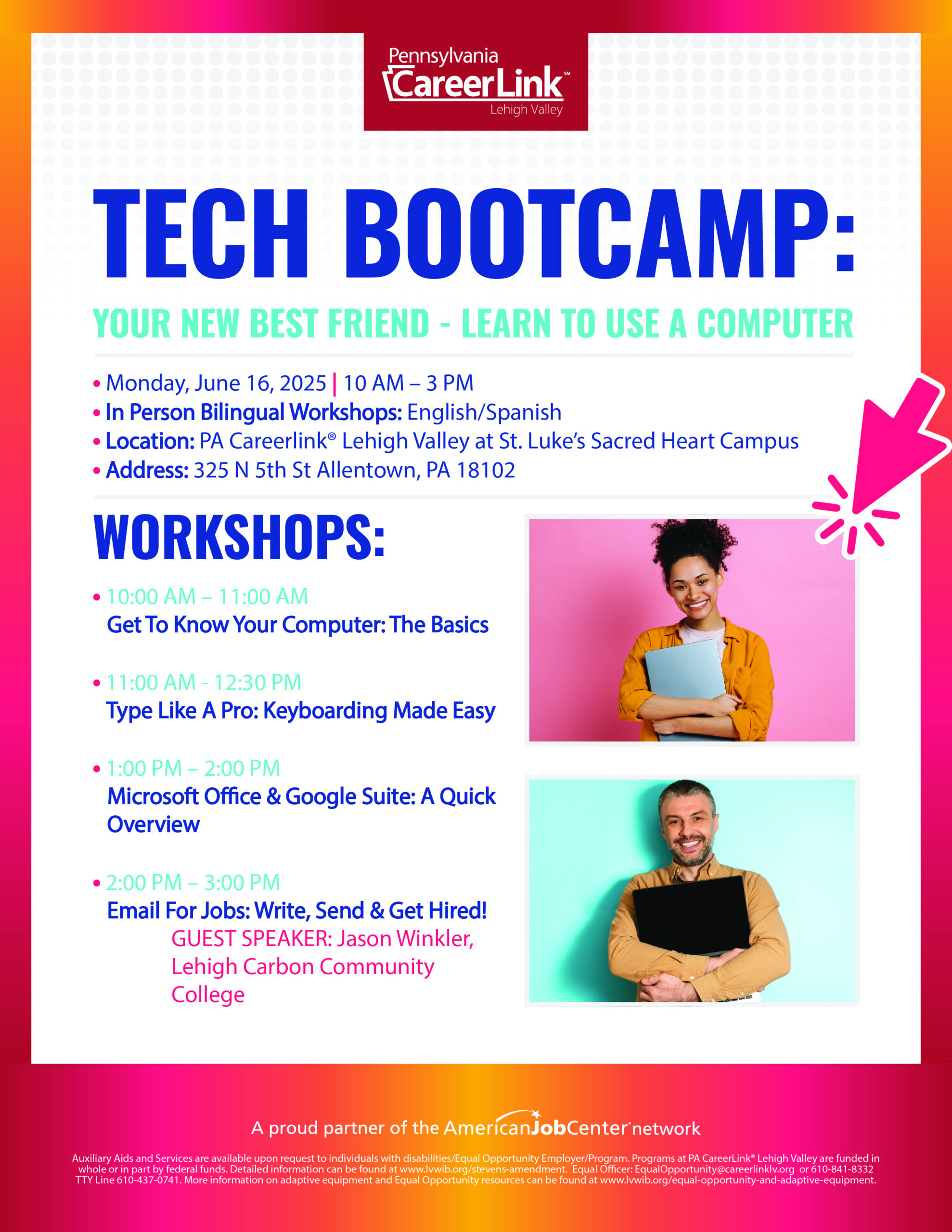 Tech Bootcamp: Learn to Use a Computer- PA CareerLink® Lehigh Valley